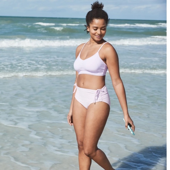 CALIA by Carrie Underwood | Swim | Calia Bikini Ruched Bottom New Lavender | Poshmark